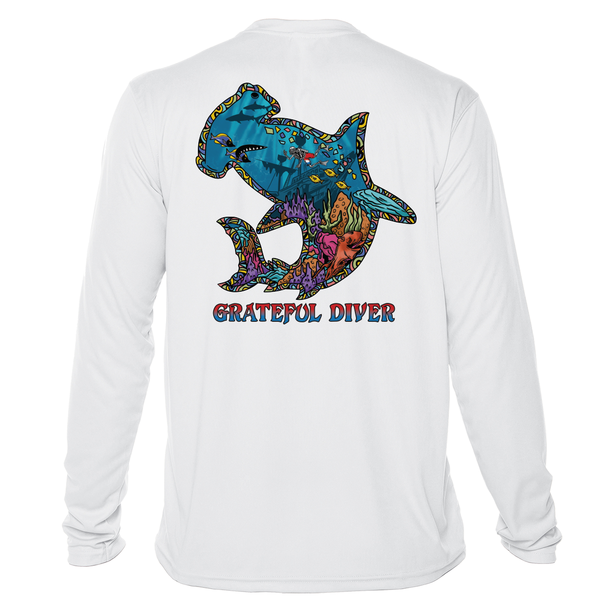 Grateful Diver Psychedelic Hammerhead UV Shirt | Grateful Diver